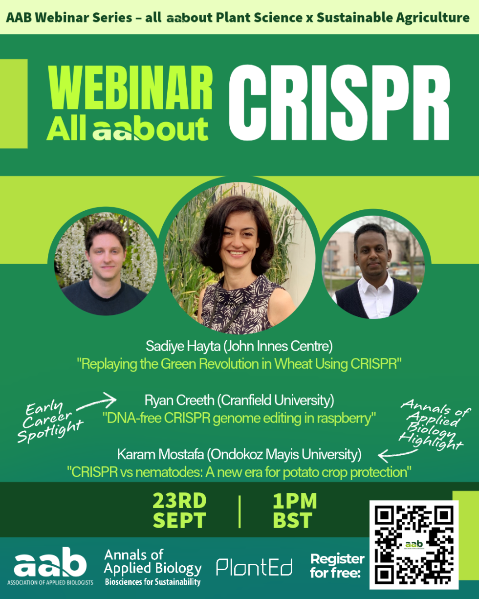 AAB webinar all aabout CRISPR - Association of Applied Biologists